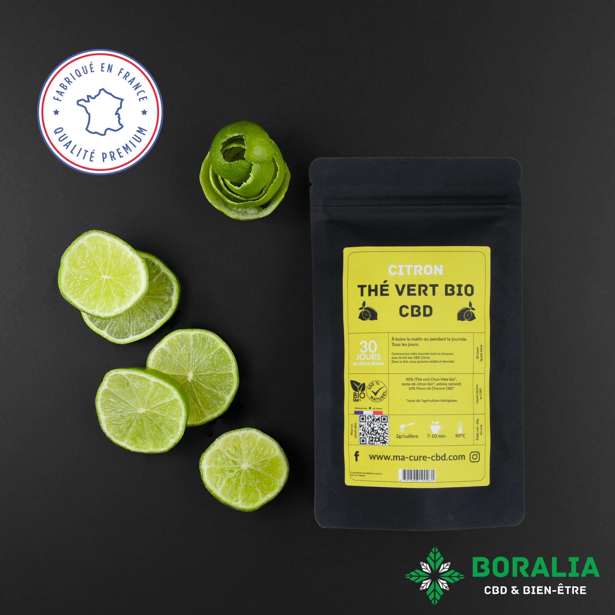 Thé & Infusions CBD - Boralia - CBD Shop Paris 15