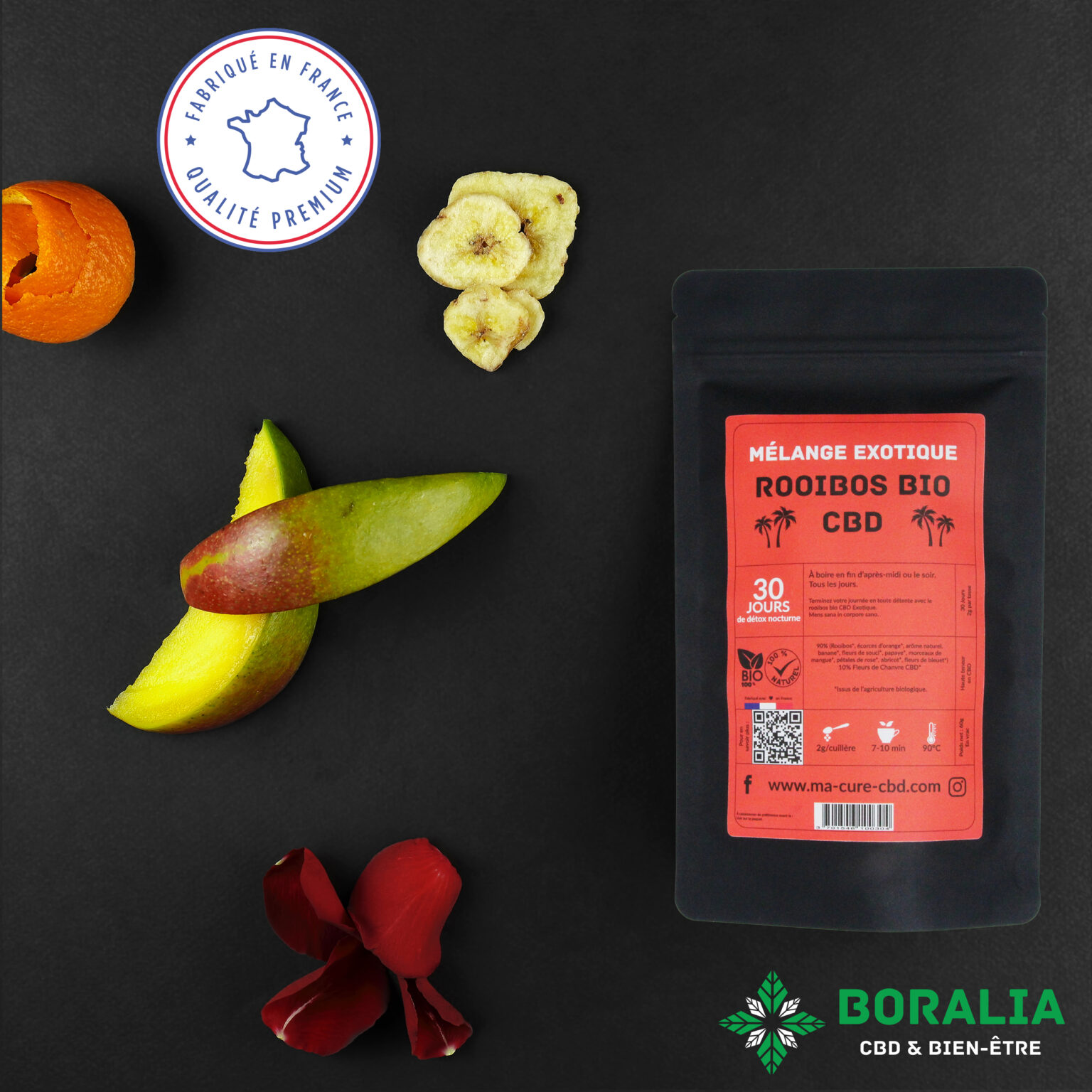 Thé & Infusions CBD - Boralia - CBD Shop Paris 15