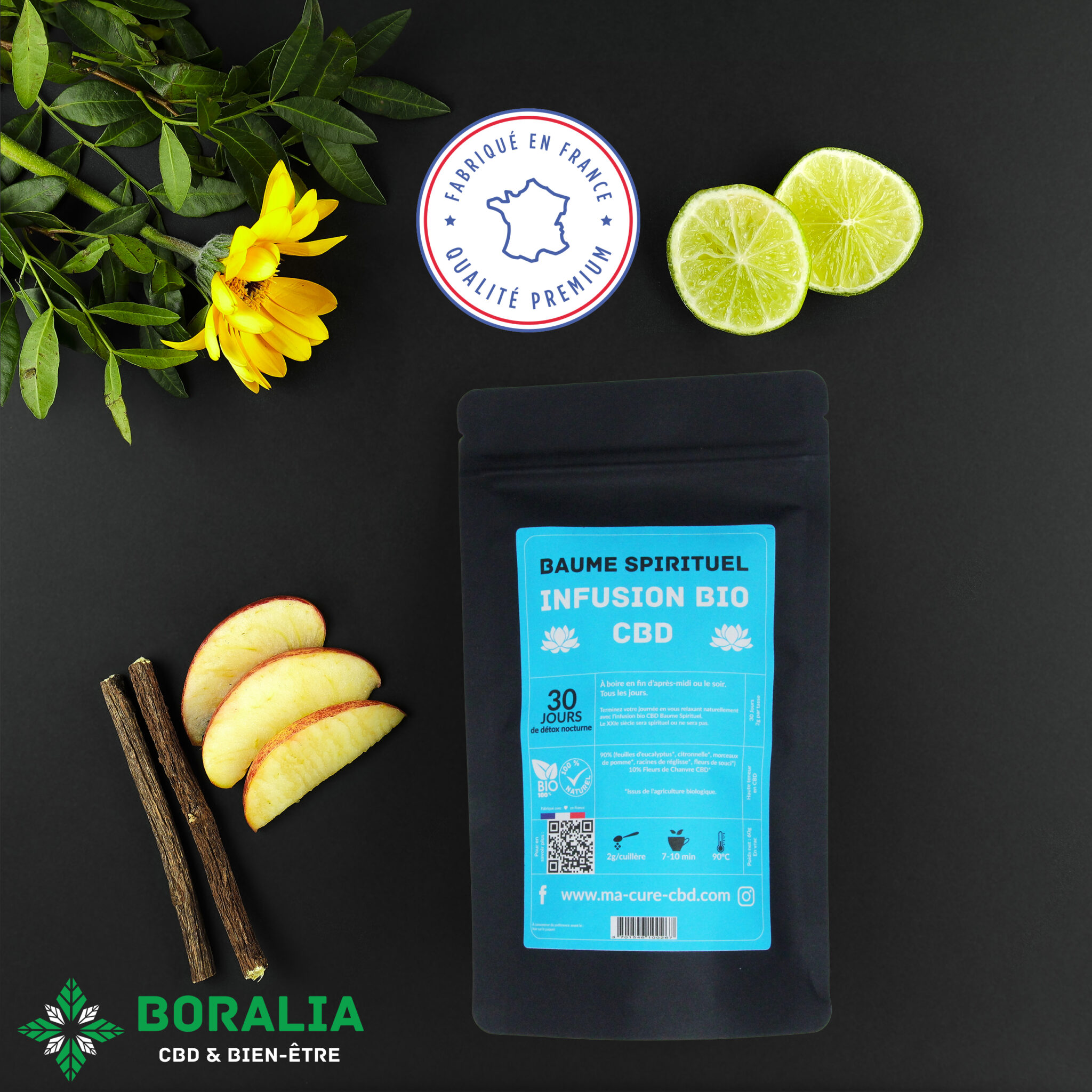 Thé & Infusions CBD - Boralia - CBD Shop Paris 15